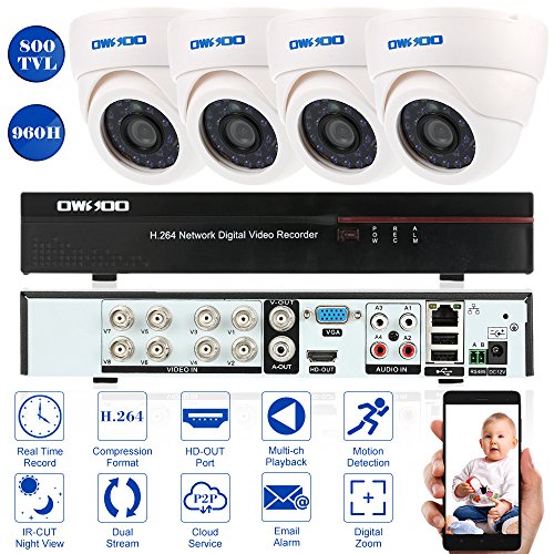 Buy OWSOO 8Channel CCTV Camera System;8CH Surveillance DVR Kit ...