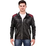 Buy Leather Retail Men's Solid Biker Jacket (LRN00285_Brown_X-Small) at ...