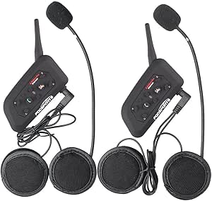 Fodsports 2pcs BT Motorcycle Intercom Motorbike Ski Atv Multi 6 Riders ...