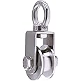 Pulley System with Carabiner for Cable / Rope, Heavy Duty Swive Pully ...