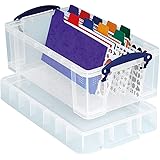 Really Useful Box Useful Storage Box, Clear/Transparent, 1.5 Litre ...