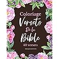 Amazon.fr - Coloriage Versets De La Bible: 40 Versets Bibliques À ...