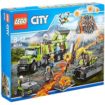 Lego 60124 - City - Jeu de construction - La base d'Exploration du Volcan: Amazon.fr: Jeux et Jouets