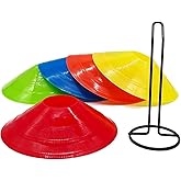 Vertent Football Cones (Set of 50) - Agility Football Cones with Carry ...