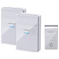 Aigostar Timbre inalámbrico con 2 Receptores, Timbre de Puerta con ...