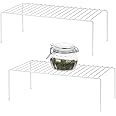 QIWODE Kitchen Cupboard Organiser, Home and Kitchen Storage Shelf Wire ...