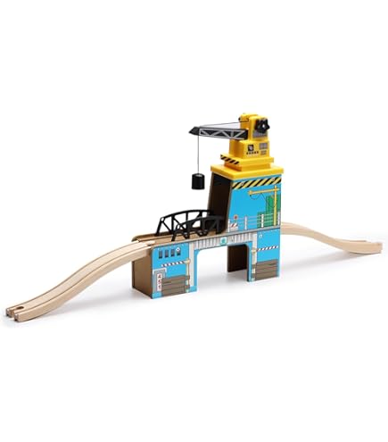 Brio Train ORBRIUM 11-Piece Wooden Intermodal Train Set - 2 Diesel ...