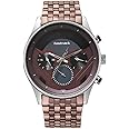 Fastrack Thor Quartz Multifunction Two Toned Black & Red Dial Brown ...