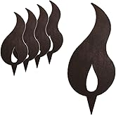 Edelrost Deko-Flamme 4er Set (DREI Spitzen) Größe S/ 11cm ...