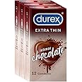 Buy Durex Extra Thin Intense Chocolate Flavoured Condoms For Men -12s (Pack of 3) Online at Low ...