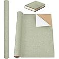 OLYCRAFT 100x43cm Self-Adhesive Book Binding Cloth Dark Sea Green ...