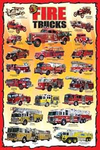 Educational Poster Evolution of the Fire Truck with Additional Item ...
