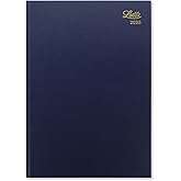 Letts of London Standard A4 day to a page 2025 diary - black : Amazon ...