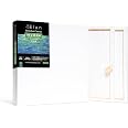 Elan Stretched Canvases 50x50 CM, 6-Pack Large Canvas for Painting 280 ...