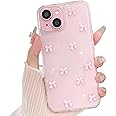 NITITOP Compatible with iPhone 14 Plus / 15 Plus Case Clear Cute Sparkly 3D Bow Bling Glitter ...