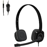 Hp Stereo 3.5Mm G2 Wired Over Ear Headphones with Vegan Leather Earcups ...