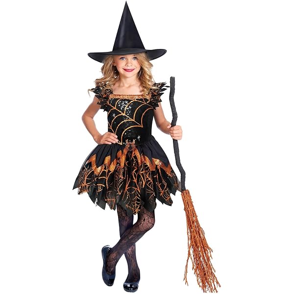 Witch Costume Girls 11 Piece Black Witch Costume Set For Girls Dress
