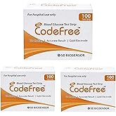 SD Codefree Blood Glucose Test Strips (Pack of 100) - Glucometer Strips ...