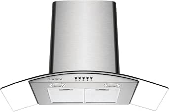 CIARRA CBCS9506B Canopy Cooker Hood 90cm 550m³/h Kitchen Extractor Fan ...