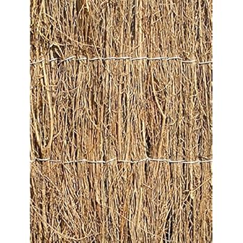 Extra Thick Brushwood Heather Thatch Natural Garden Fence Screening ...