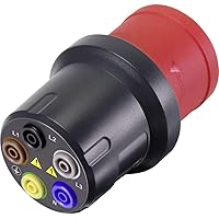 VOLTCRAFT VMA-3L 32 Messadapter CEE-Stecker 32 A 5polig - Buchse 4 mm ...