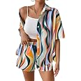 Buy Beach Dresses for Women Co Ord Set Three Piece Dress Top Short and ...
