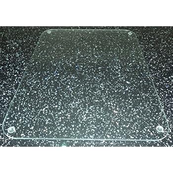 Completely Clear and Flat Float Glass Worktop Saver - 50 x 40cm by ...