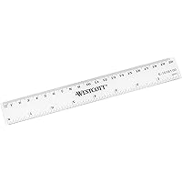 Westcott 8-Inch 200 mm Plastic Ruler - Clear : Amazon.co.uk: Stationery ...