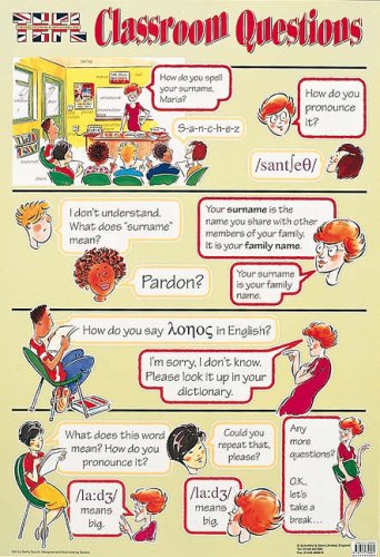 Classroom Questions Grammar and Usage Poster (TEFL / ELT / ESL / ESOL ...