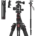 SMALLRIG CT-10 Camera Statief Monopod, 72" 182cm Lichtgewicht en Draagbaar Aluminium Statief ...