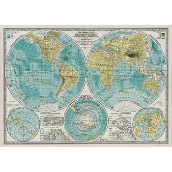 Cavallini World Map Wrapping Paper: Amazon.co.uk: Office Products