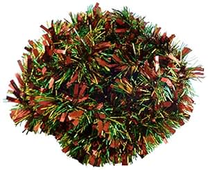 Red/Green/Gold Chunky/Fine Christmas Tinsel - 4 Metre - Christmas ...