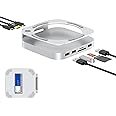 GEWOKLIY Station d'accueil Mac Mini, support et concentrateur en aluminium pour Mac Mini M4/M4 ...