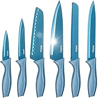 nuovva Professional Kitchen Knife Set – 5pcs Grey Kitchen Knives ...
