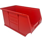 Red Storage Lin Bins | Tool Organiser Bin | Stackable Boxes for Garage ...
