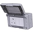 Legrand Plexo Box 4 Module Waterproof Enclosure with 1 6A Socket and 2 ...