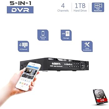 4 Channel QVIS CCTV DVR 4CH Full D1 Digital Video: Amazon.co.uk ...