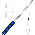 8.2ft Telescopic Handheld Flagpole, Stainless Steel Extendable Flag ...