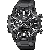 Casio Edifice ECB-2000DC-1ADF Black Analog-Digital Dial Gray Ion Plated ...