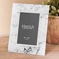 Hestia Glass Marble Effect Grey Photo Frame 4" x 6" : Amazon.co.uk ...