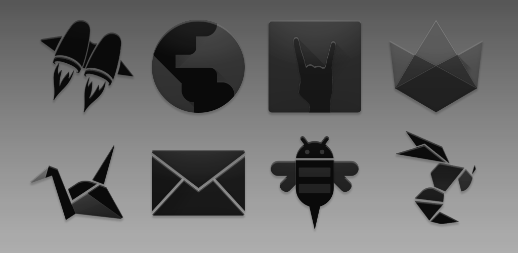 BLACK - Icon Pack: Amazon.co.uk: Appstore for Android