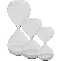 60 Minutes Traditional Glass Sand Clock Hourglass Kitchen Timer - Large ...