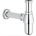 GROHE Basin 9 inch Bottle Trap (Chrome) | 32mm, 30 mm Dia Pipe, 1-1/4 ...