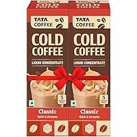 Tata Coffee Cold Coffee, Liquid Concentrate, Classic, Deliciously Rich ...