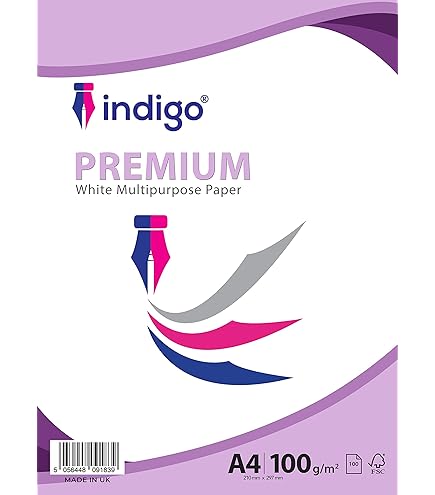 A4 28lb Bond Bright White Paper Premium A4 Printer Paper - 100 Sheets ...