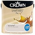 Crown Breatheasy Emulsion Paint - Matt - Snowfall - 2.5L : Amazon.co.uk ...