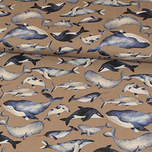 Wale - ein tolles Stoffmotiv - online auf Stoff123.de