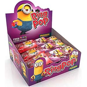 Bazooka Minion Ring Pop Twister (Pack of 24): Amazon.co.uk: Grocery