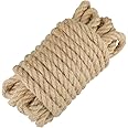 LUCRE 12mm Jute Rope, 32 Feet Natural Strong Jute Twine String,4 Ply ...