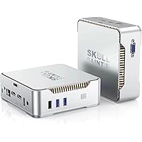 SKULLSAINTS Carbon Mini PC: DDR5, 12th Gen N100, Win 11 Pro, Dual 2.5 ...